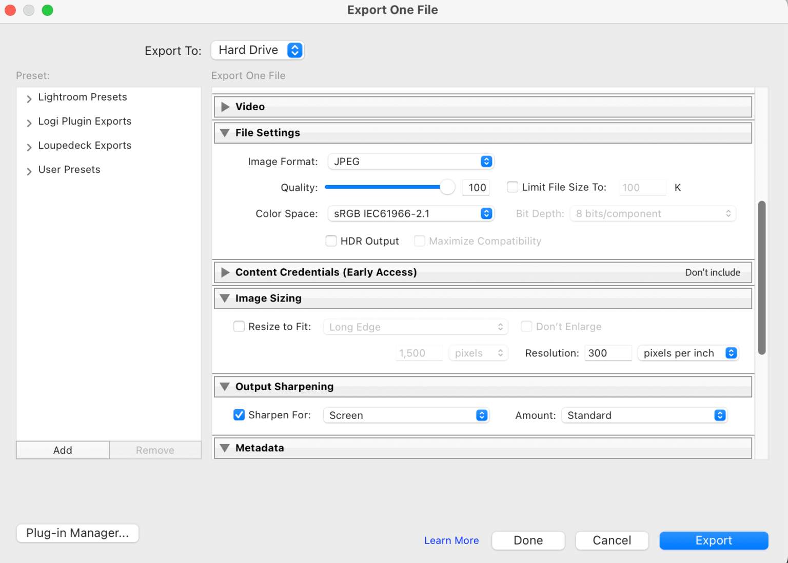 The Best Lightroom Export Settings for Delivering Images to Clients ...